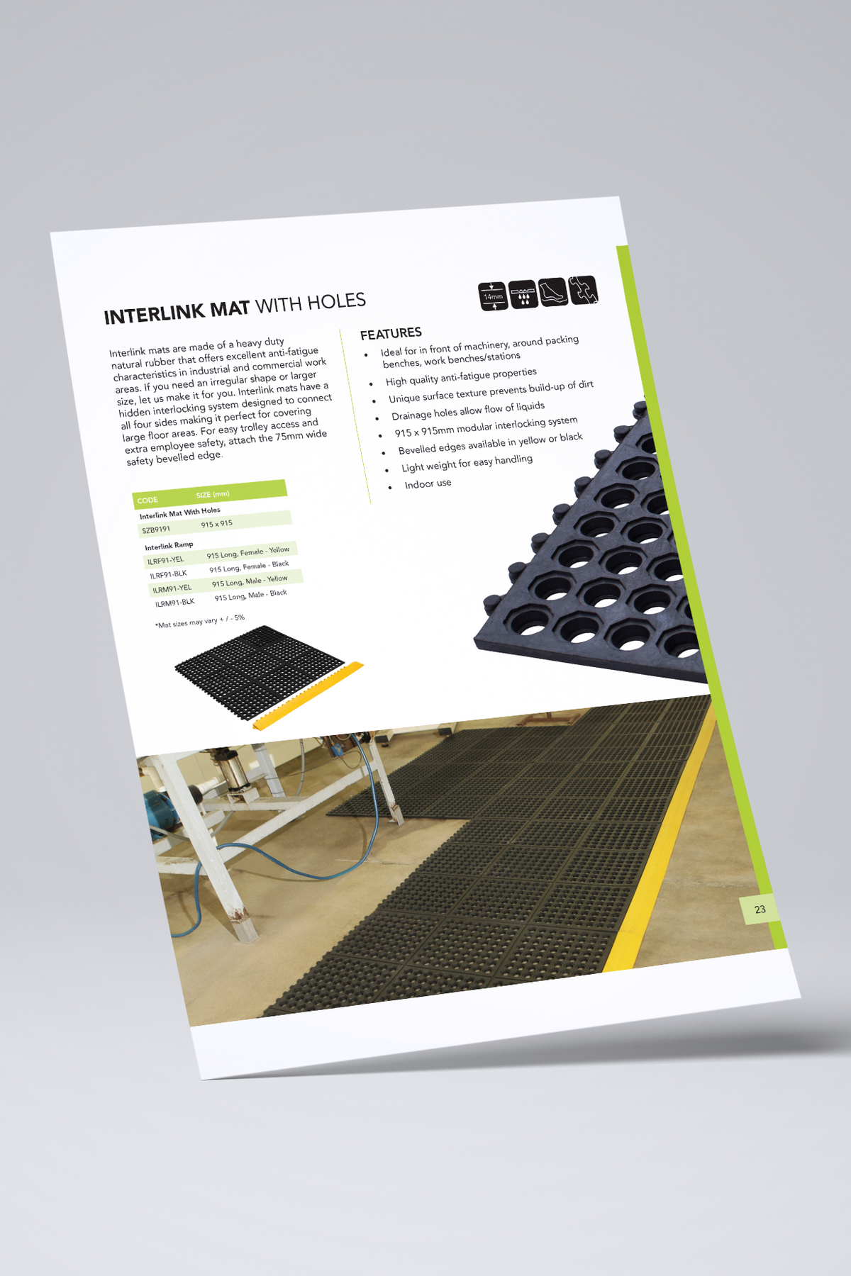 Interlink With Holes Mat Product Page – Article – AMS Distributors