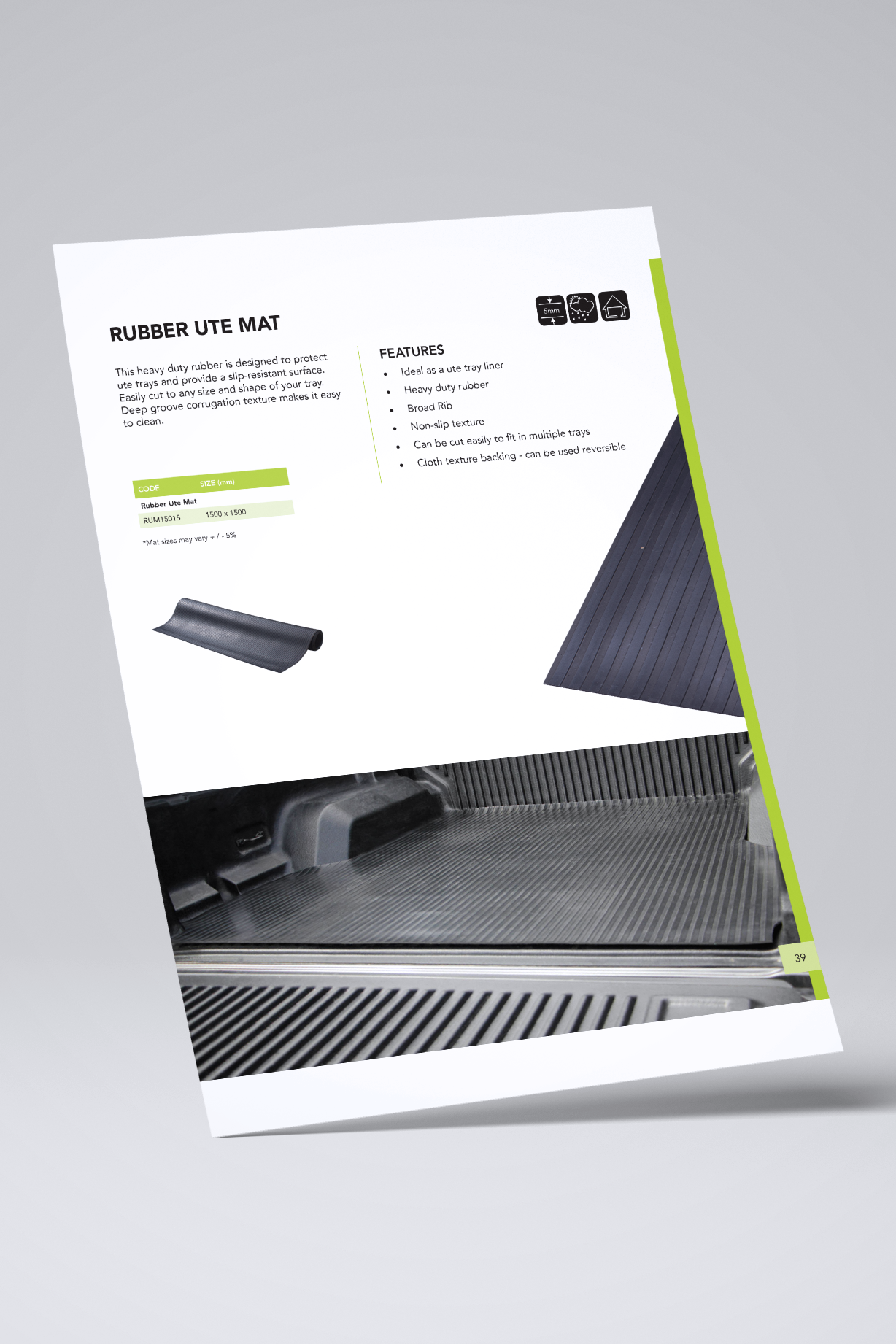 Rubber Ute Mat Product Page – AMS Distributors