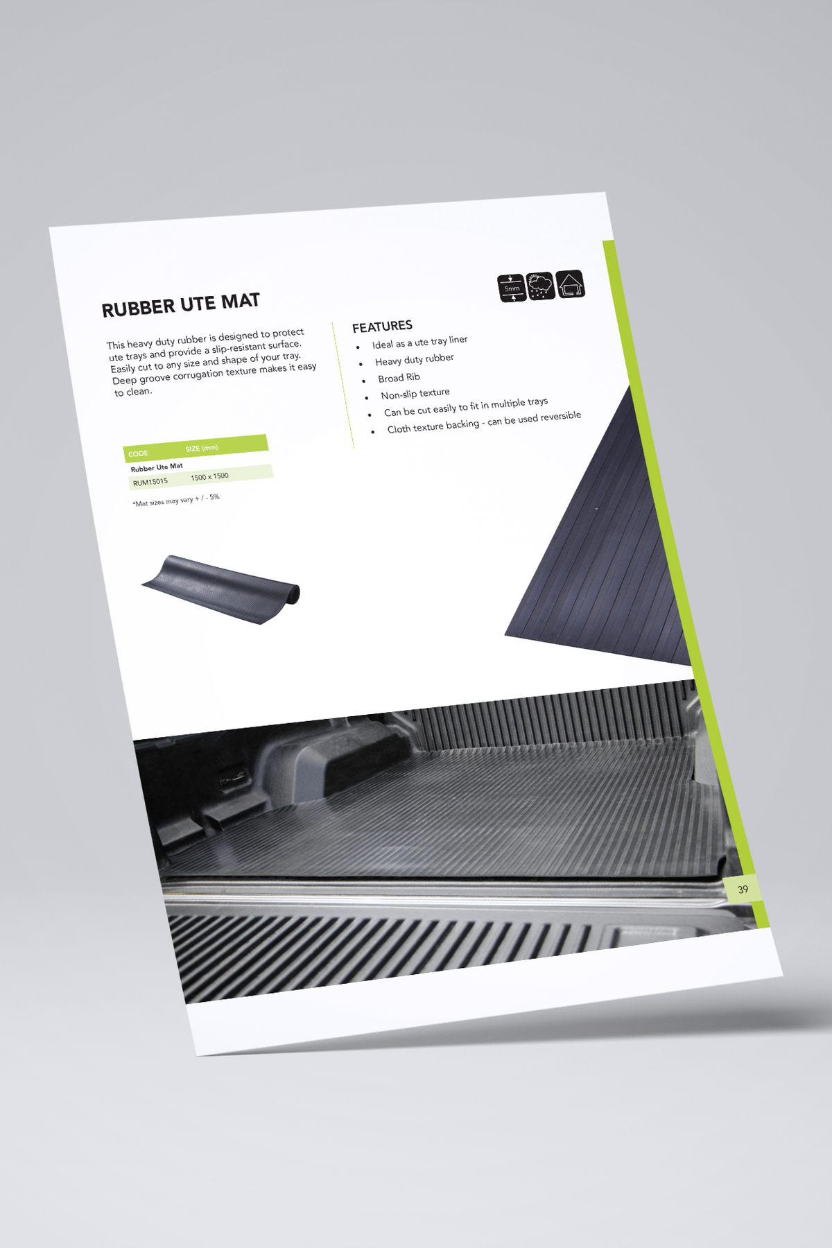 Rubber Ute Mat Product Page – Article – AMS Distributors