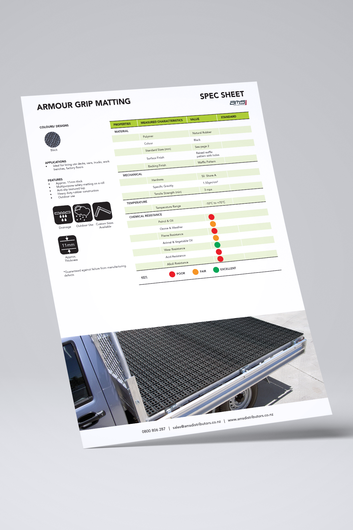Armour Grip Matting Spec Sheet – AMS Distributors
