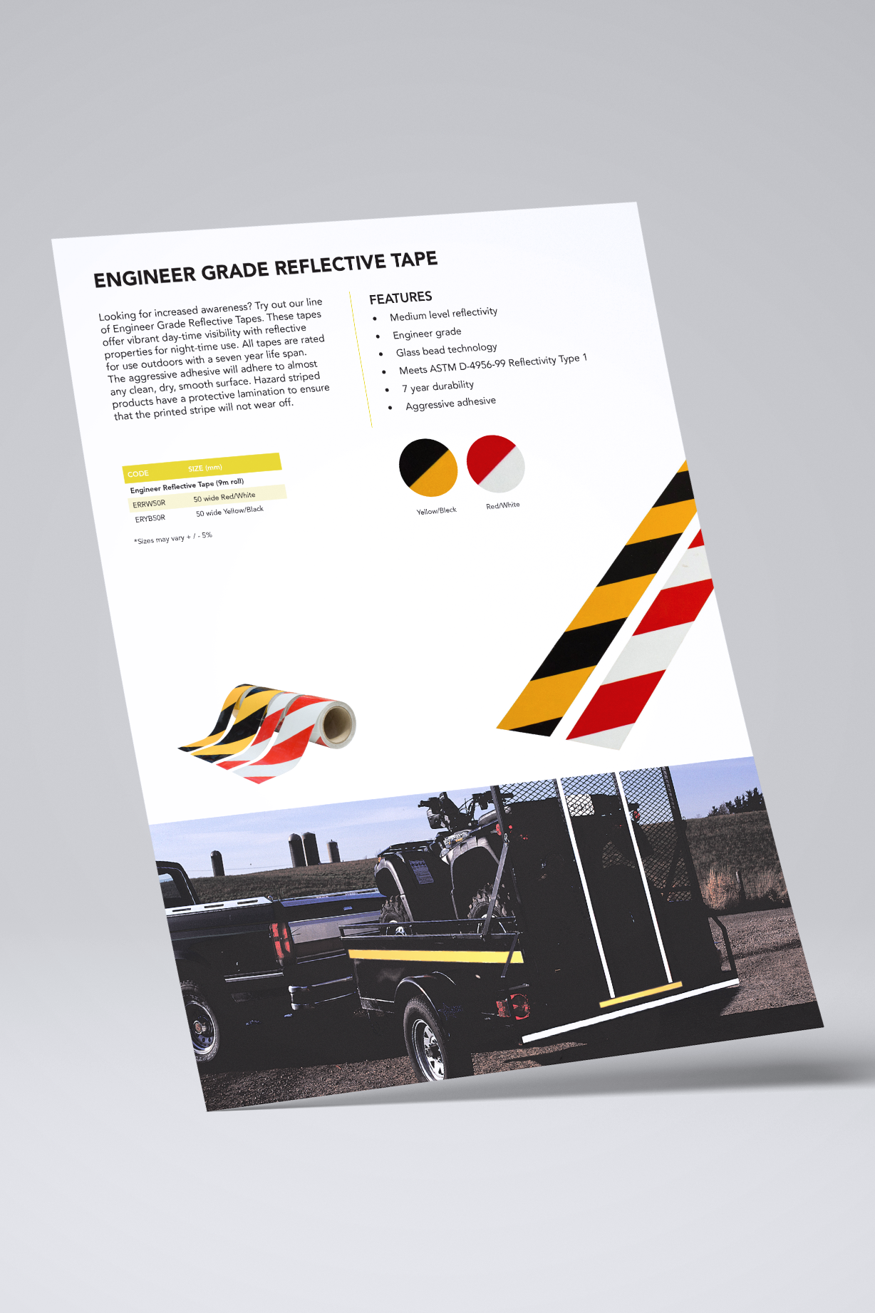 Engineer Grade Reflective Tape – AMS Distributors