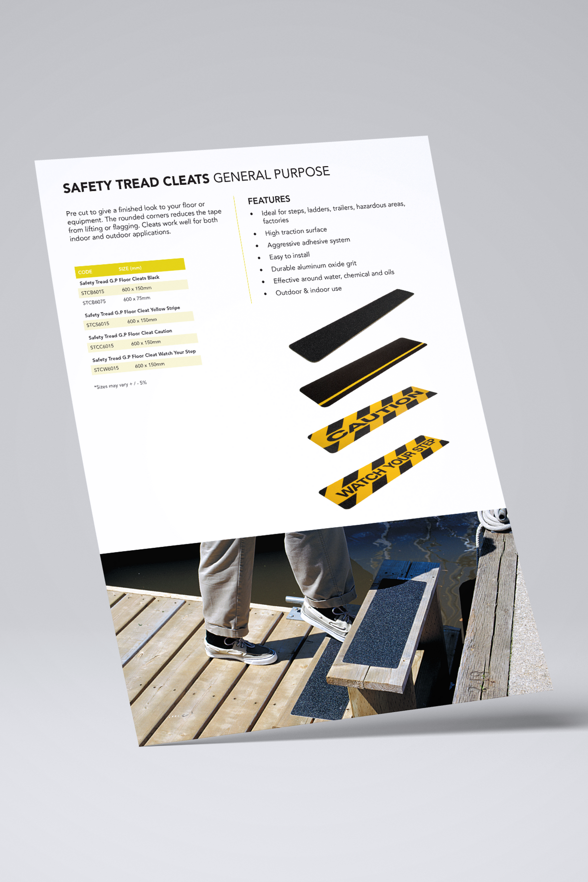 Safety Tread General Purpose Cleats – Article – AMS Distributors