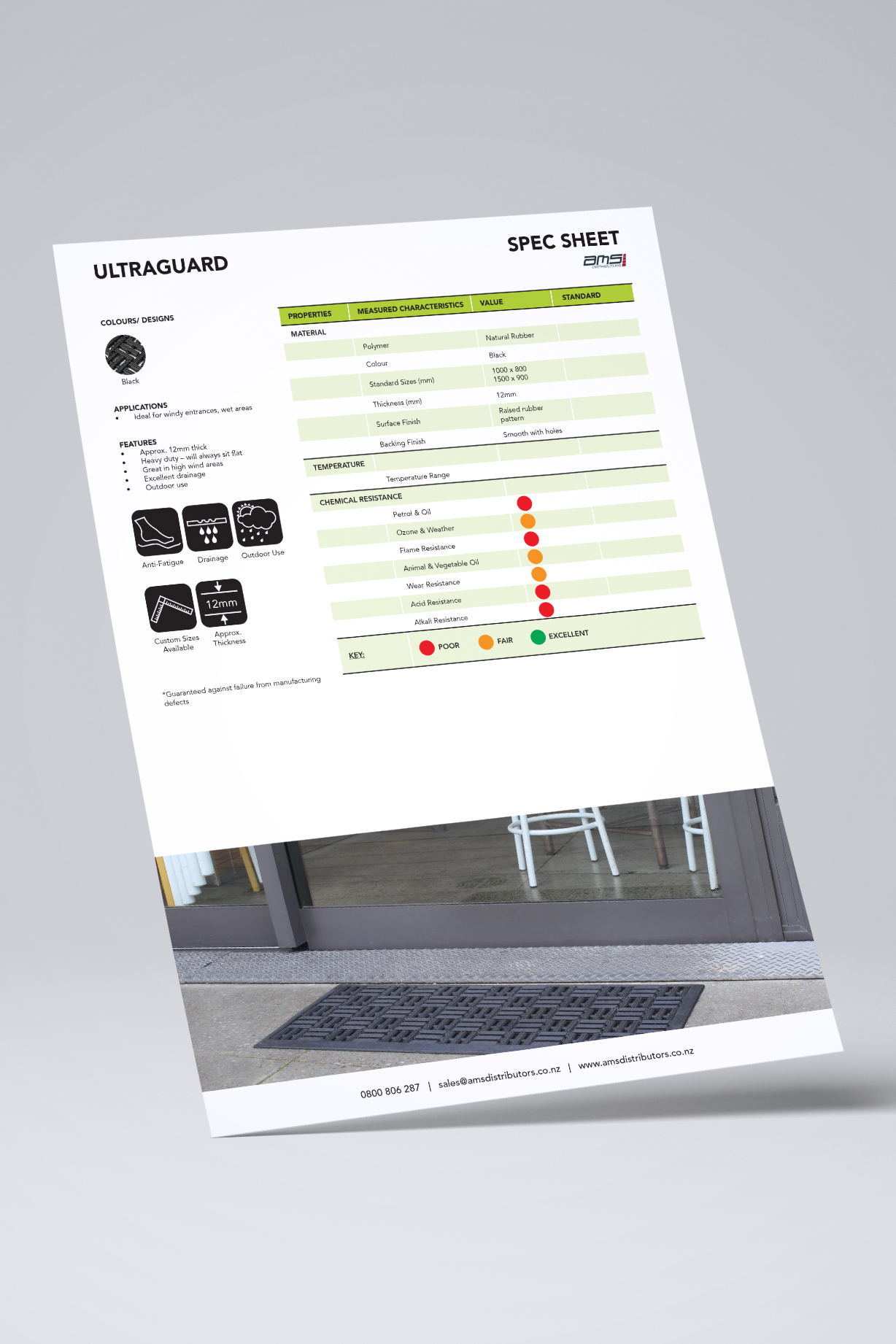 Ultraguard Mat Spec Sheet – AMS Distributors