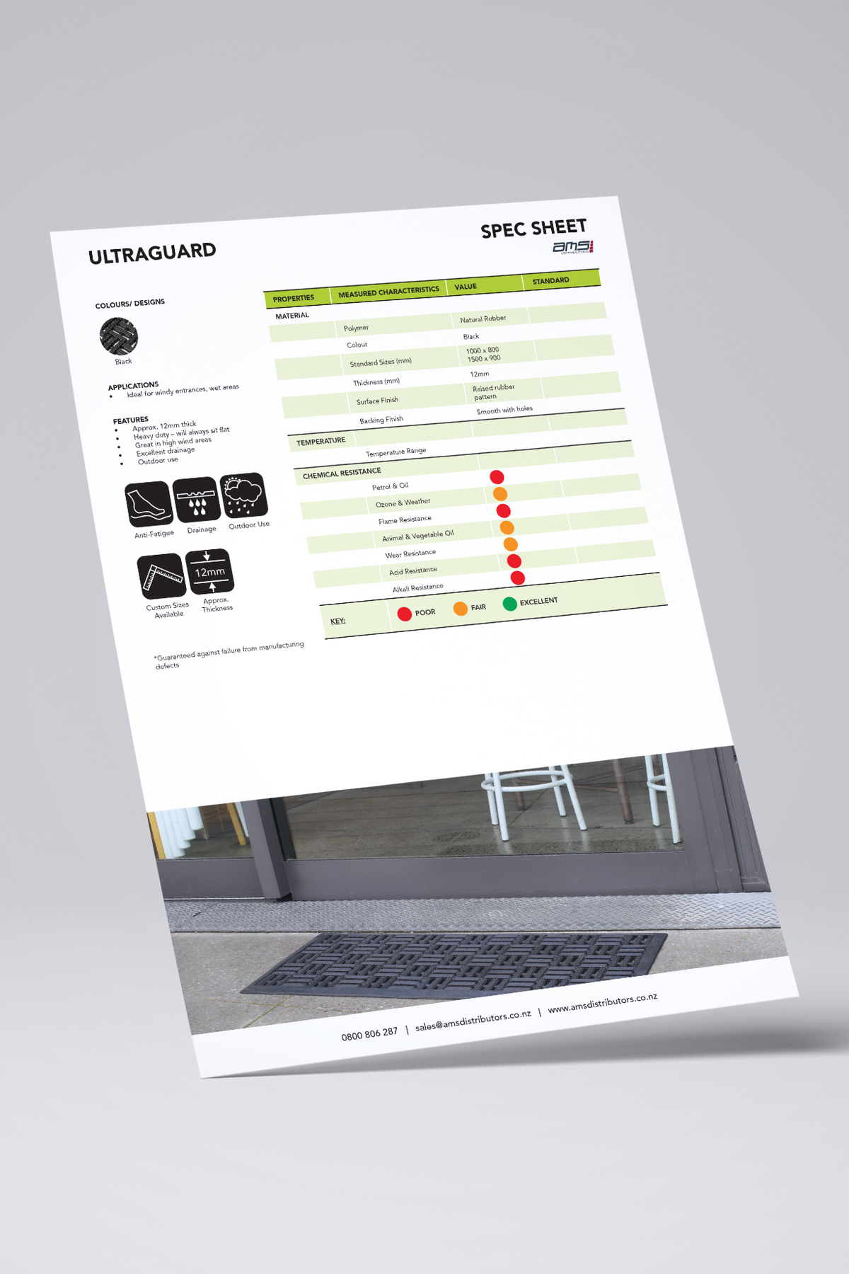 Ultraguard Mat Spec Sheet – Article – AMS Distributors